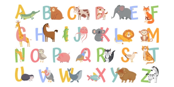 From Aardvark to Zebra: teaching kids to name animals